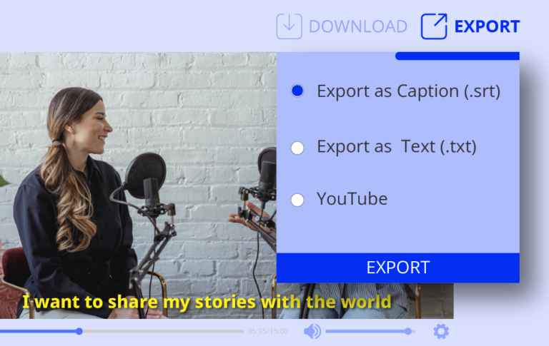 Export Captions for Free on Auris AI